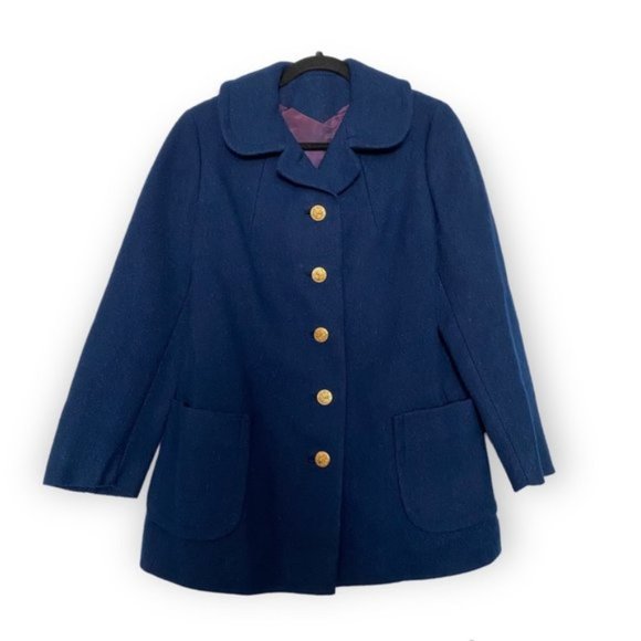 ILGWU | Jackets & Coats | Vintage Ilgwu Union Made Peacoat Jacket Navy ...